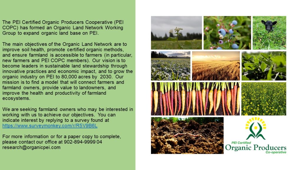 PEI COPC Looking for Local Landowners to Help Expand Acreage – PEI ...