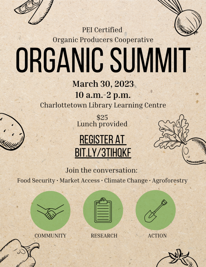 3rd Annual organic Summit – PEI Certified Organic Producers Cooperative
